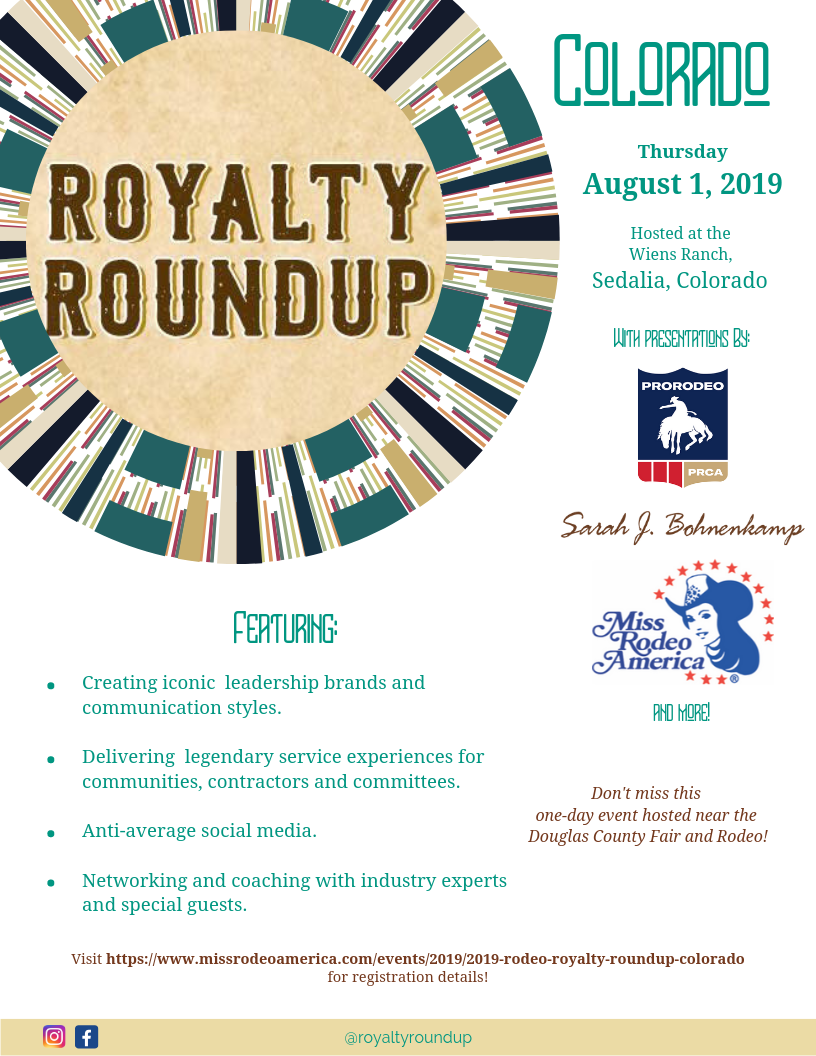 2019 Rodeo Royalty Roundup-Colorado - Miss Rodeo America